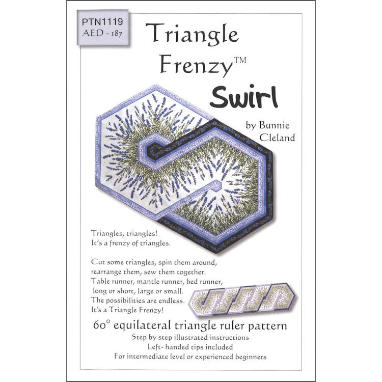 Swirl Triangle Frenzy Tablerunner Pattern , The Calico Cupboard ...